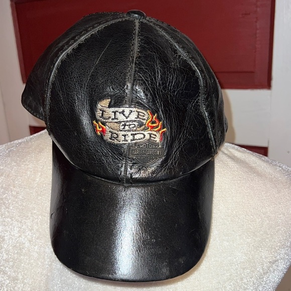 Harley-Davidson | Accessories | Vintage Leather Harley Davidson Black ...